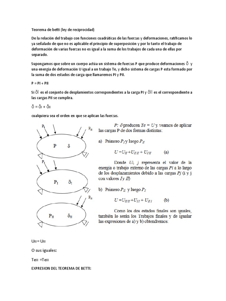 Teorema de Betti | PDF