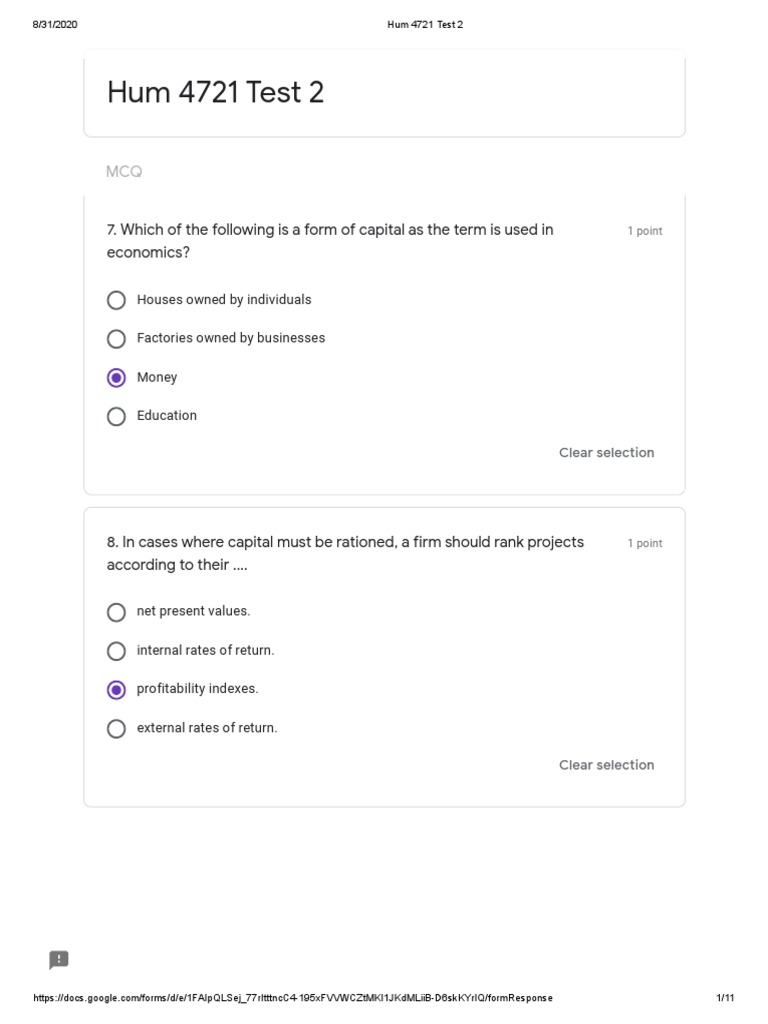 Hum Test 2 - Altair | Download Free PDF | Internal Rate Of Return | Tax ...