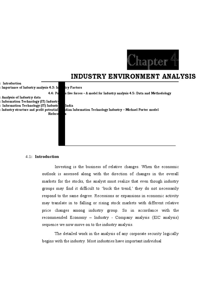 Industry Analysis Example 08 | PDF | Profit (Economics) | Economic Growth