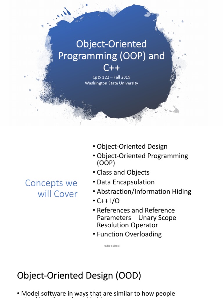L6 - Intro To C++ PDF | PDF | Object Oriented Programming | C++