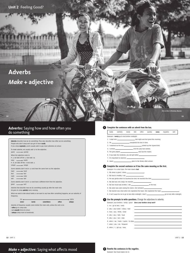 Impact Grammar Book Level 2 Unit 2 PDF | PDF | Adverb | Verb