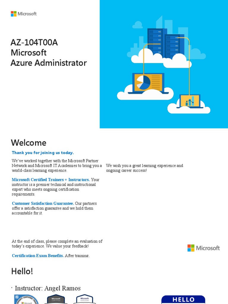 AZ-104T00A Microsoft Azure Administrator | PDF | Microsoft Azure | Computer Network