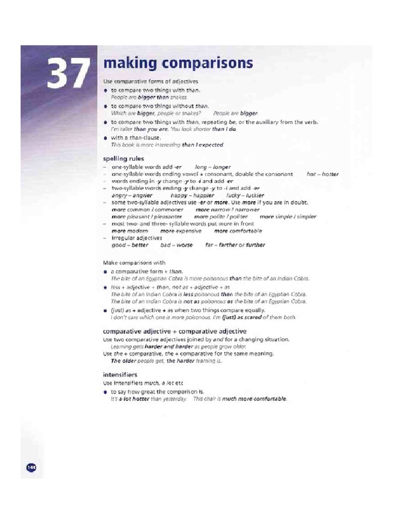 Making Comparisons | PDF