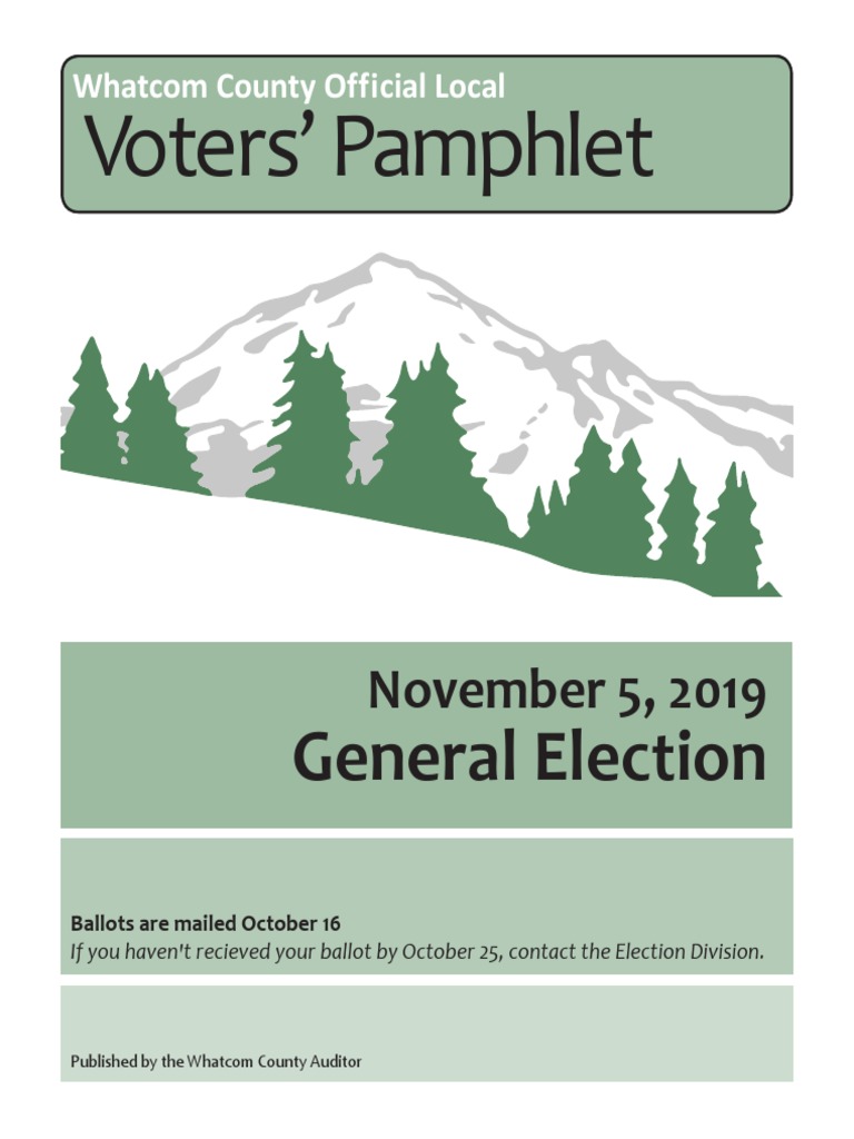 Whatcom County General LVP PDF | PDF | Voter Registration | Voting