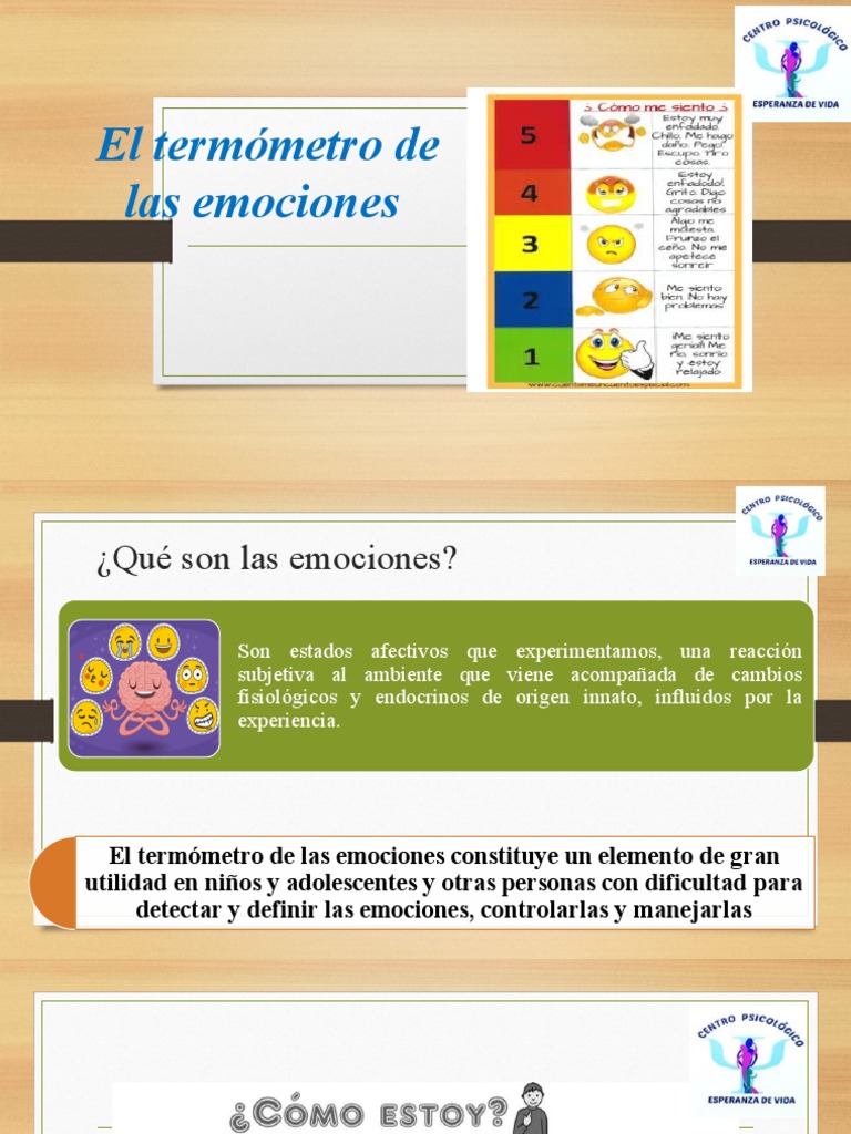 Termómetro Emocional para Niños | PDF | Las emociones | Ciencias del ...