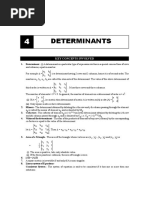 Determinants Short Notes | PDF