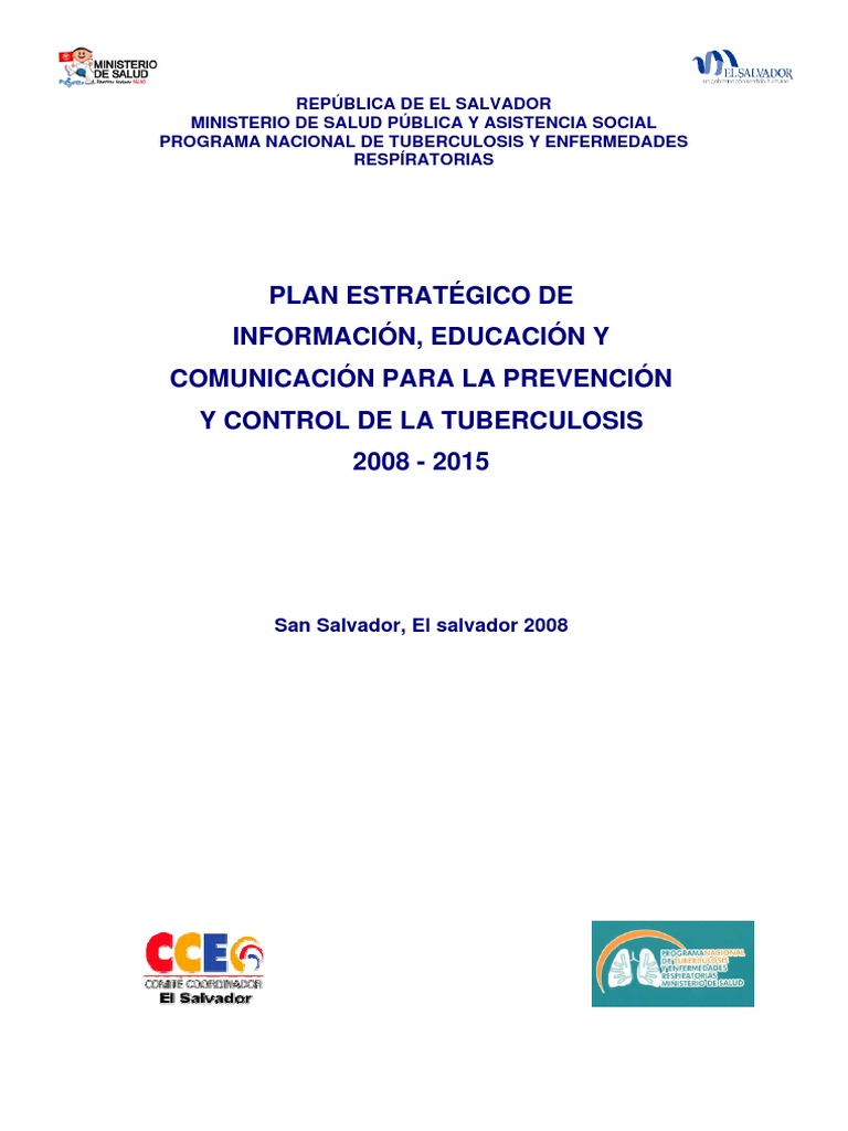 Plan IEC para Control de Tuberculosis | PDF | Tuberculosis | Condicion ...