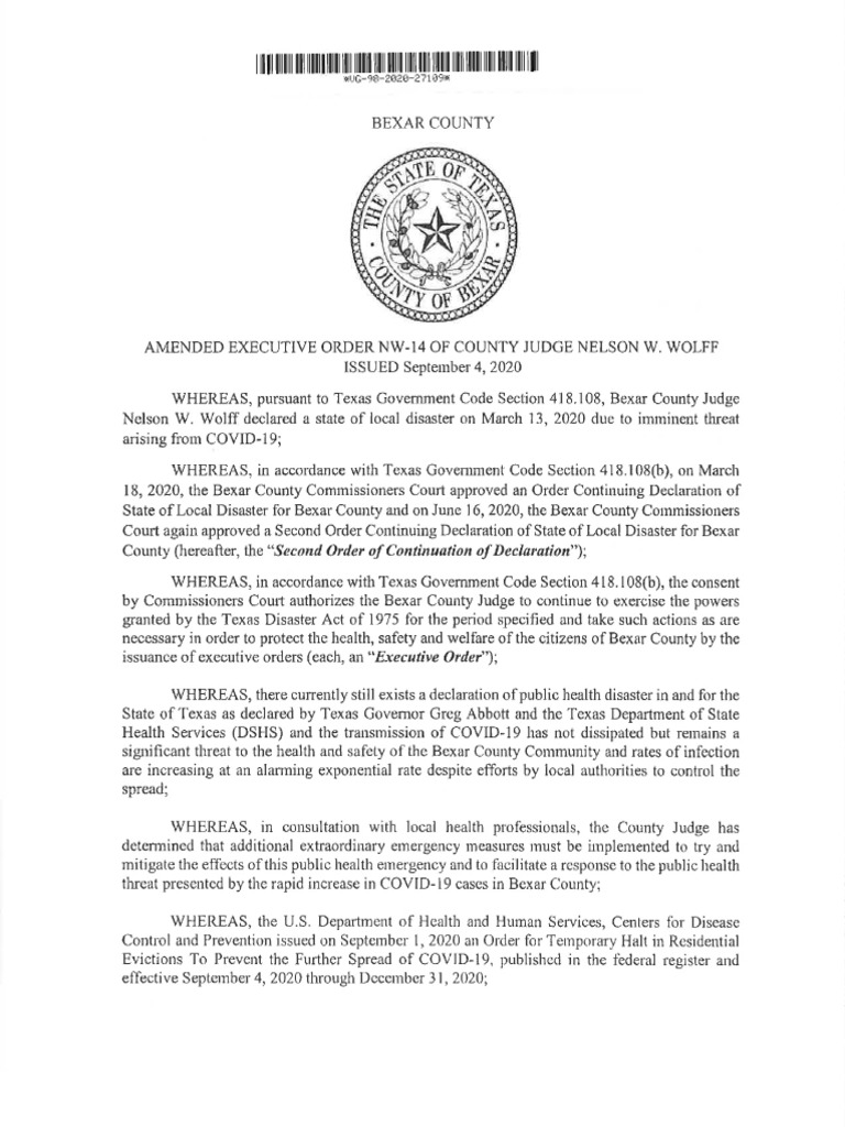 Filed Amended Executive Order NW-14 | PDF