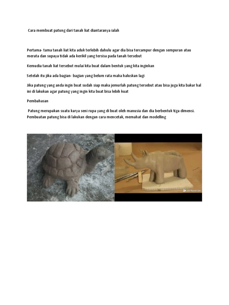 Cara Pembuatan Patung | PDF