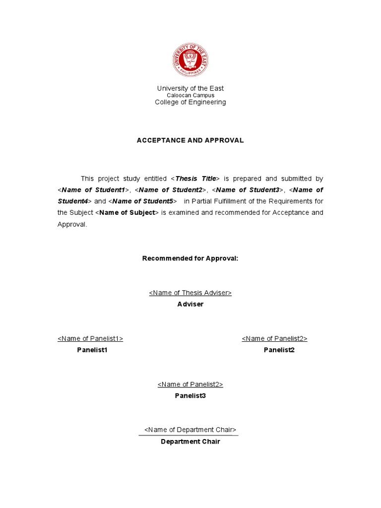 Acceptance and Approval: Student4 and in Partial Fulfillment of The ...