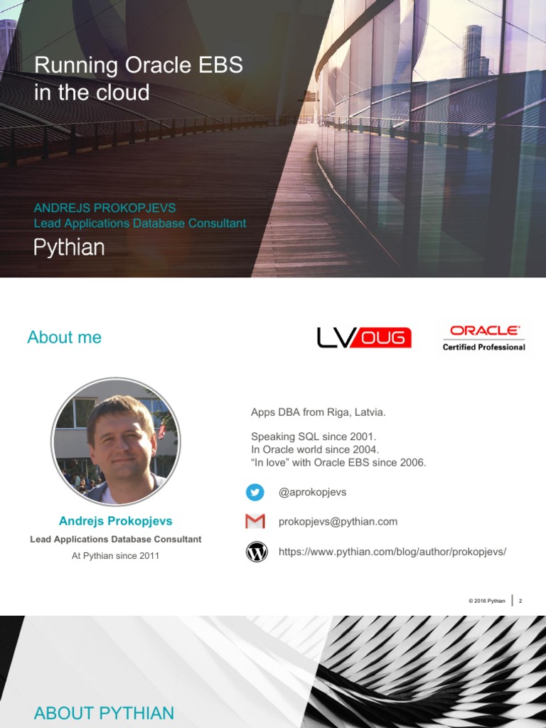 Running Oracle EBS in The Cloud | PDF | Cloud Computing | Distributed Computing Architecture