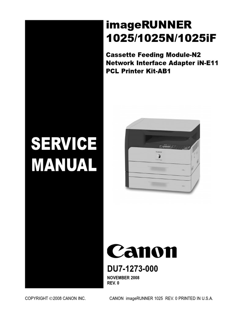 imageRUNNER 1025 - 1025N - 1025if SM PDF | PDF | Image Scanner ...