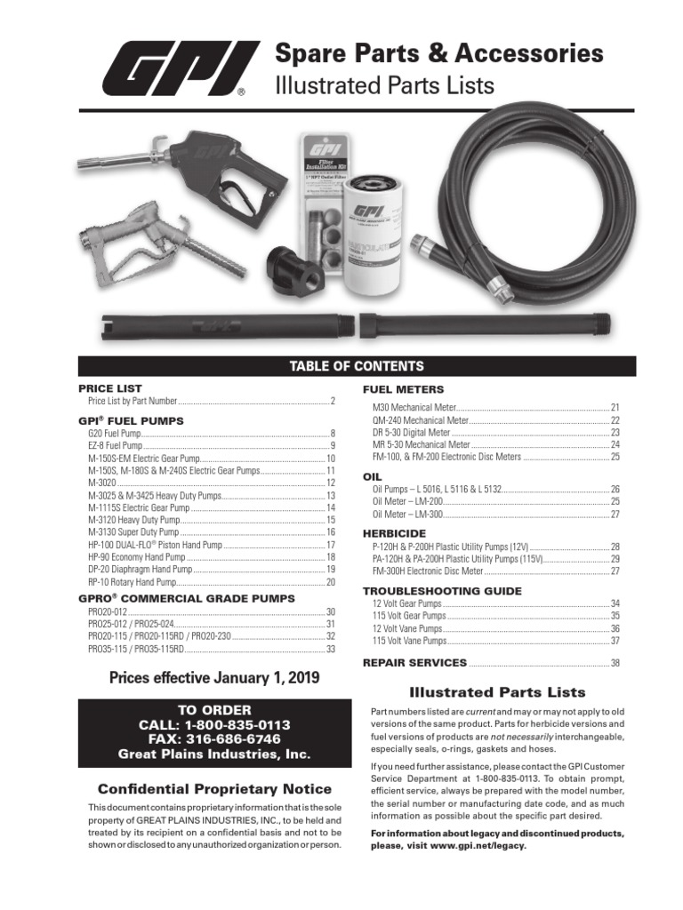 Gpi Spare Parts PDF | PDF | Valve | Screw
