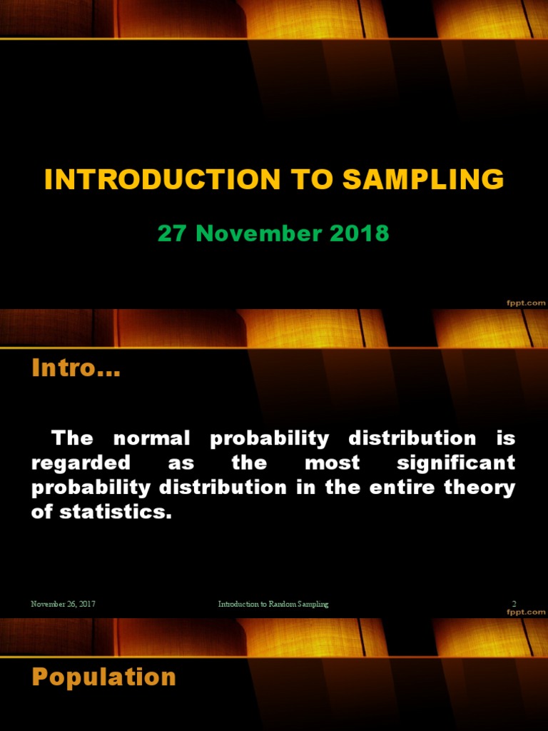 LESSON 5 Random Sampling | PDF | Sampling (Statistics) | Mean