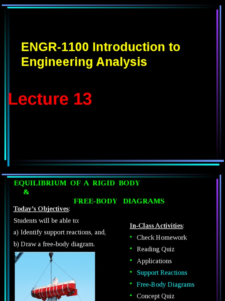 ENGR-1100 Introduction To Engineering Analysis | PDF | Force | Mechanics