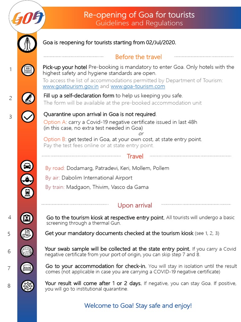 Goa Tourism Guidelines 2021 | PDF