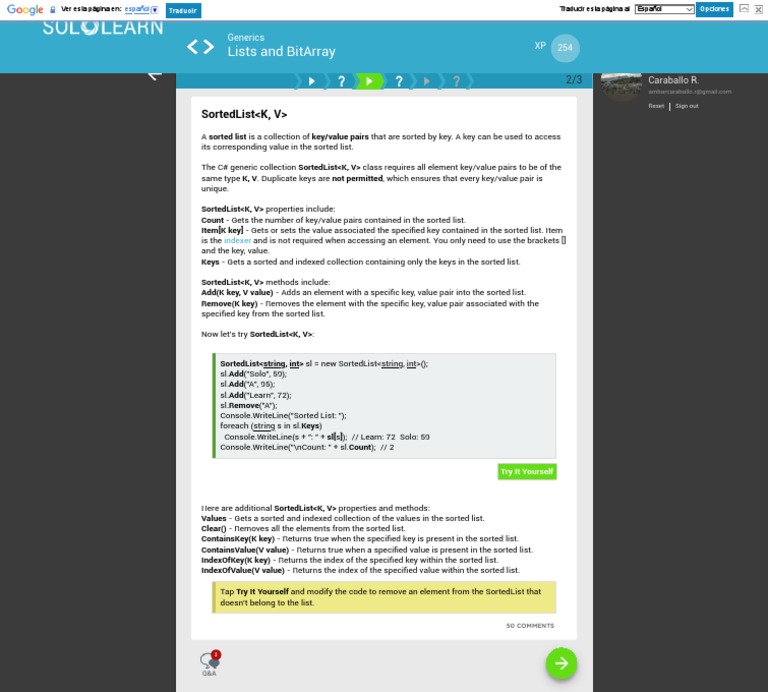 C# Tutorial - SoloLearn - Learn To Code For FREE! | PDF | C Sharp (Programming Language ...