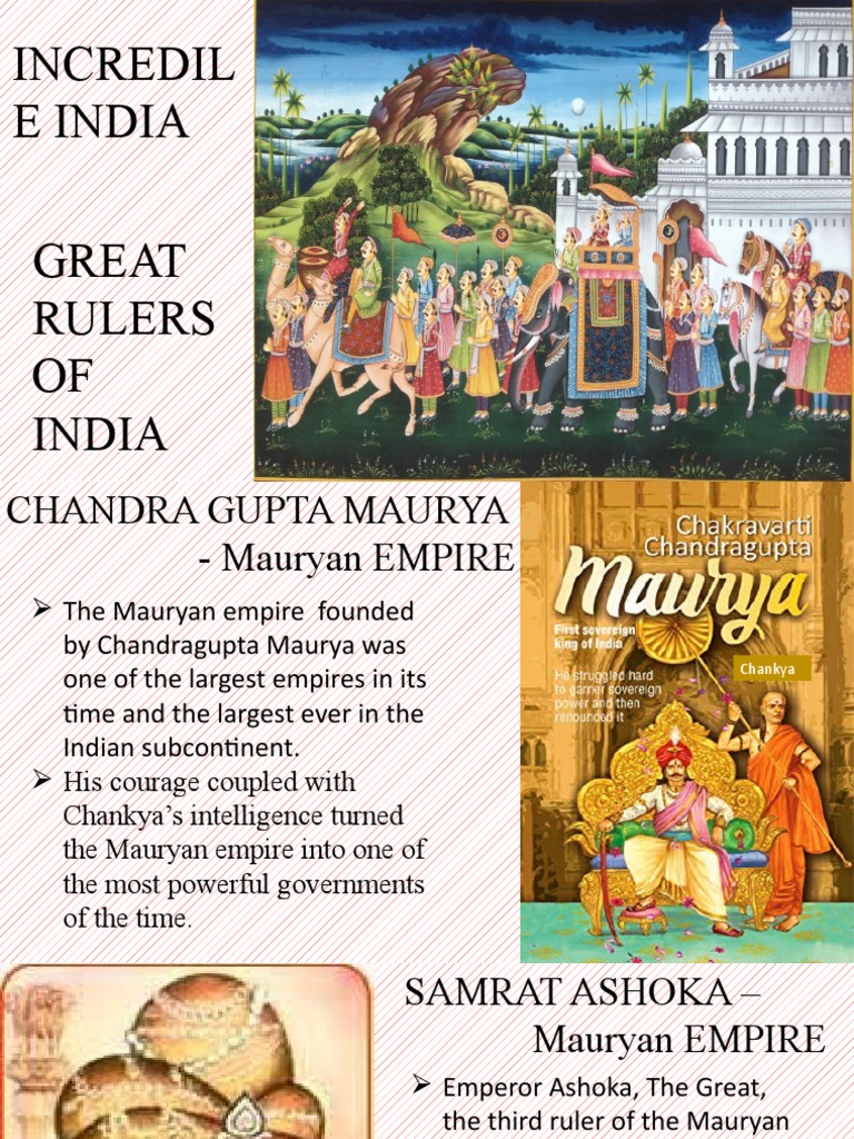 Great Rulers of the Mauryan Empire | PDF | South Asia | Asia