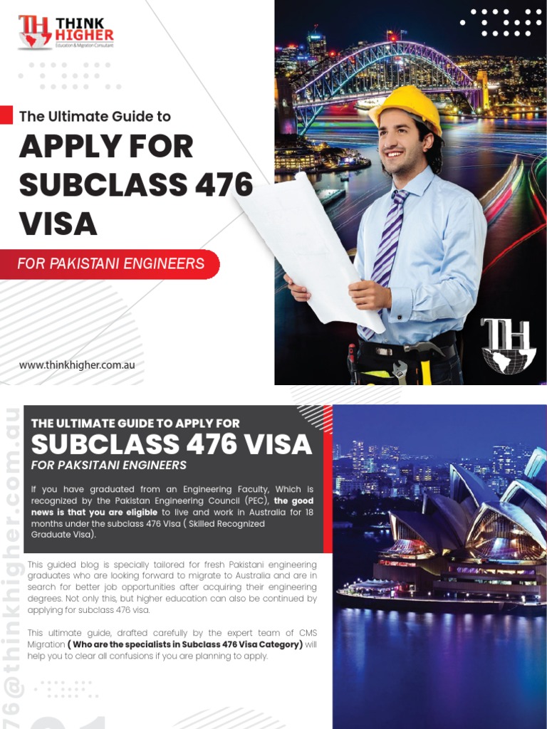 Skilled Recognised Graduate Visa Subclass 476 Guide | PDF | Travel Visa ...