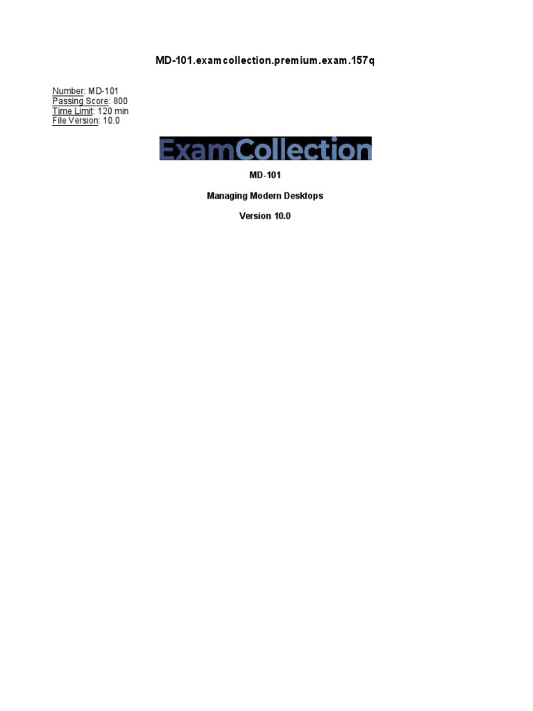 MD 101 PDF | PDF | Windows 10 | Group Policy