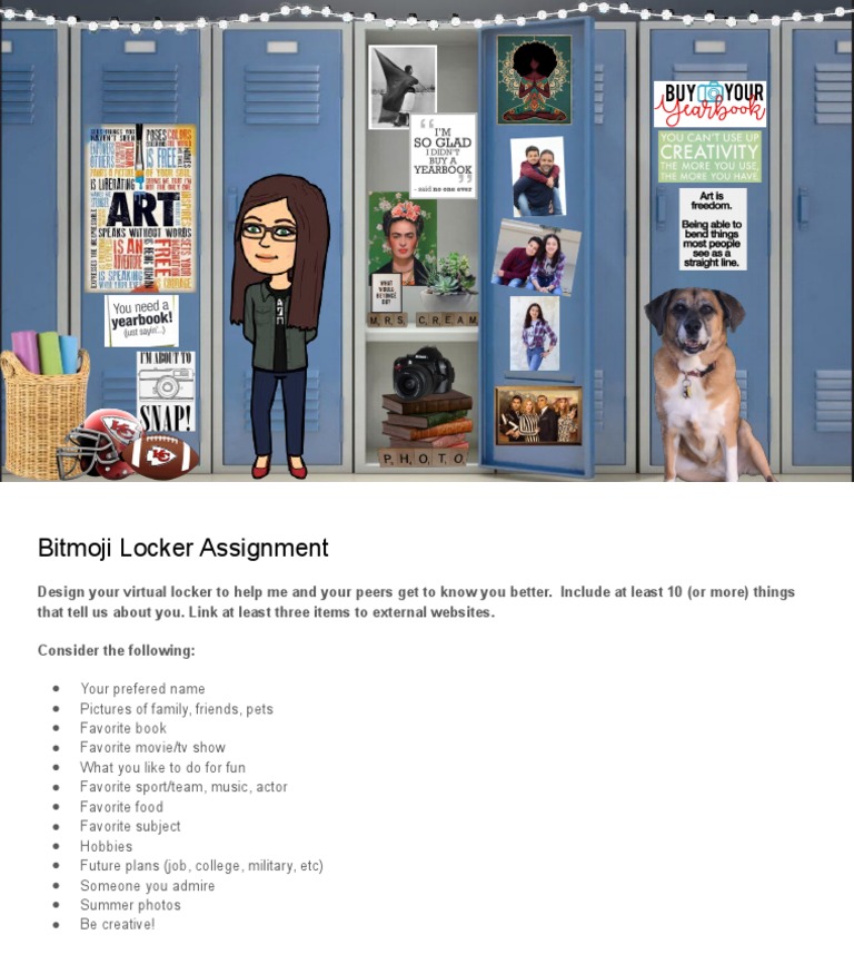 Bitmoji Locker | PDF