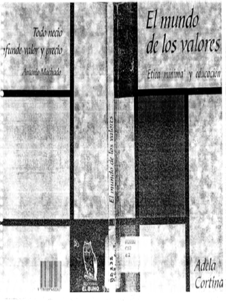 Cortina Adela El Mundo De Los Valores Pdf Pdf Moralidad