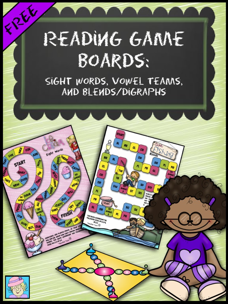 Reading Game Boards:: FR EE | PDF | Phonics | Writing