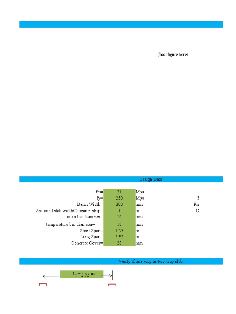 Design One Way Slab | PDF | Architectural Design | Architecture