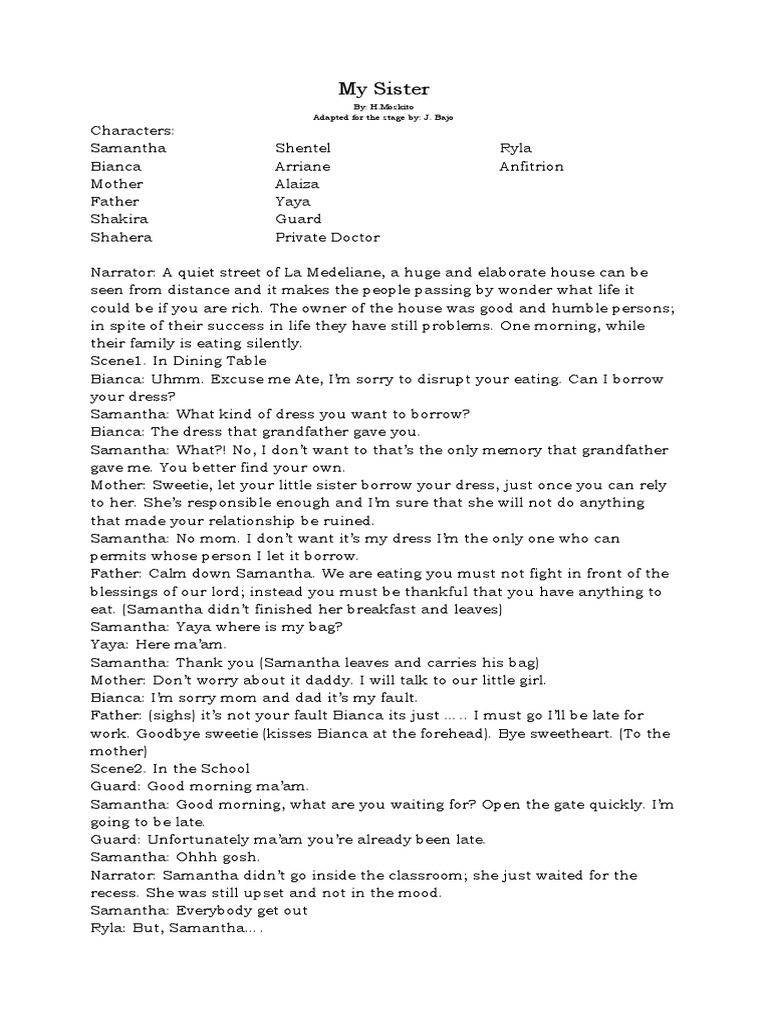 Group 2 Drama Grade 9 | PDF