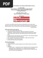 Dalcroze Method Lesson Plan | PDF | Rhythm | Performing Arts