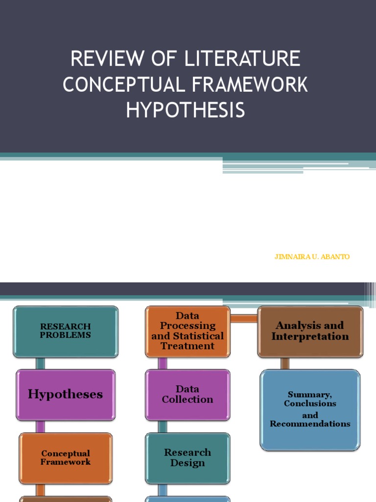 Review of Literature Hypothesis: Conceptual Framework | PDF ...