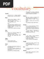 Vocabulary Words List | PDF