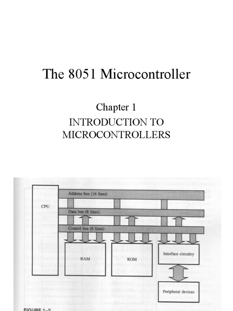 The 8051 Microcontroller Introduction To Microcontrollers Pdf