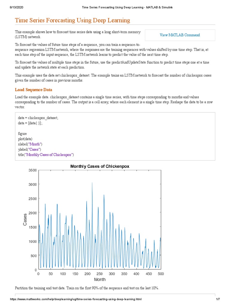 Time Series Forecasting Using Deep Learning Matlab And Simulink Pdf Root Mean Square