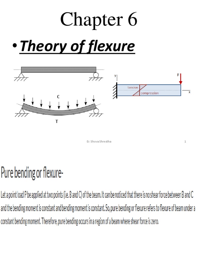 Chapter 6 Theory of Flexure PDF | PDF | Beam (Structure) | Bending
