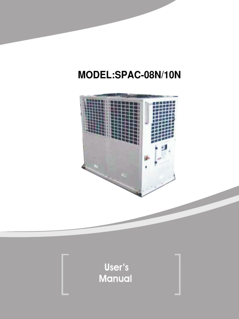 O&M Manual SPAC-08N-10N | PDF | Heat Exchanger | Pump