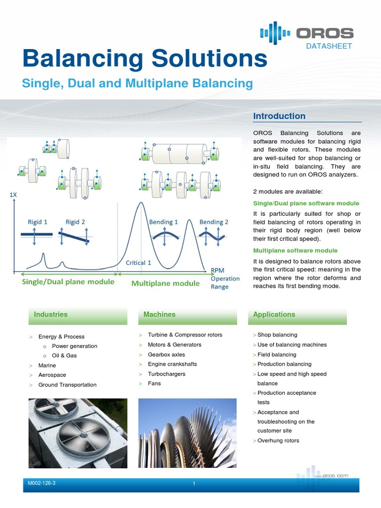 Balancing Solutions: Single, Dual and Multiplane Balancing | PDF ...