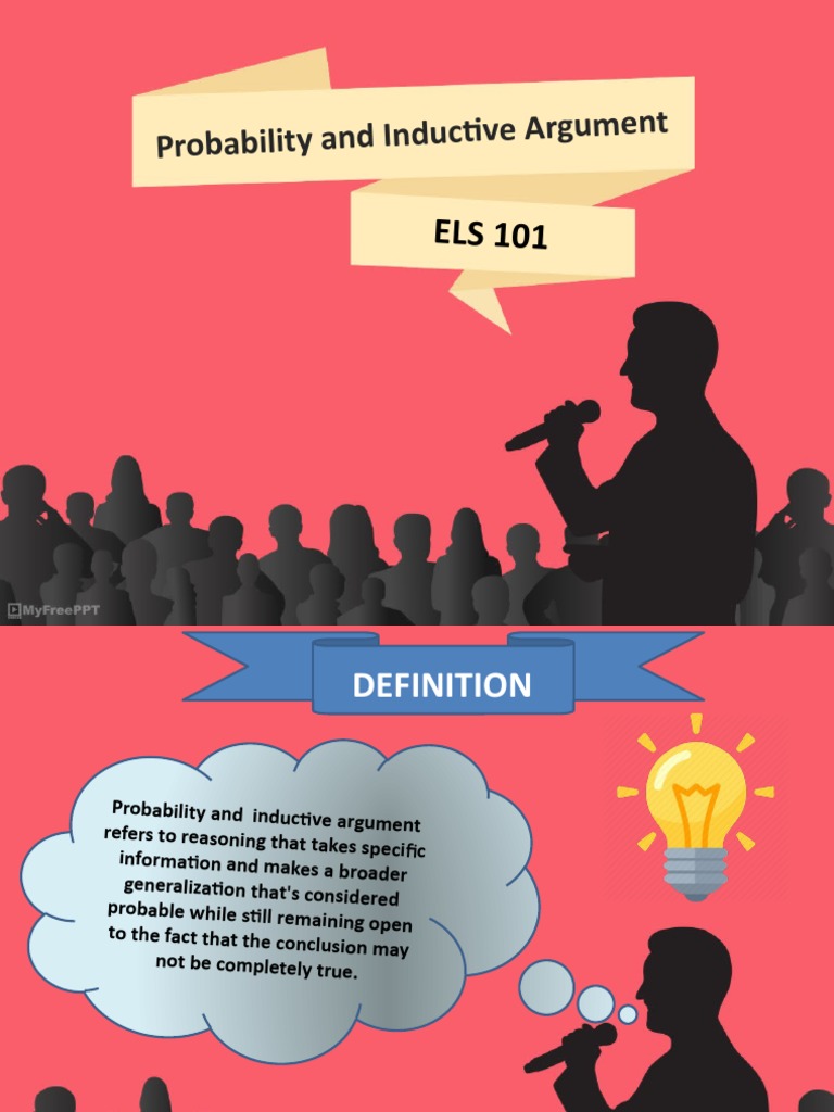 Probability and Inductive Argument - ELS101 - Manao - Pitan ...