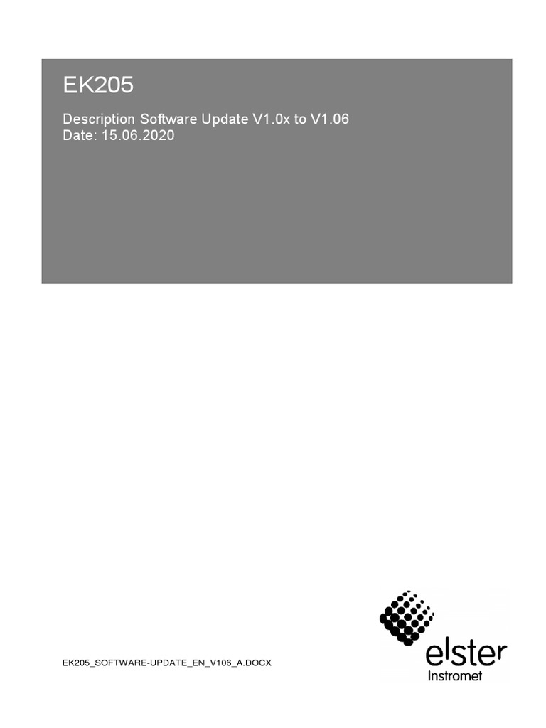 EK205 Software-Update en V106 A | PDF | Online And Offline | Computer File