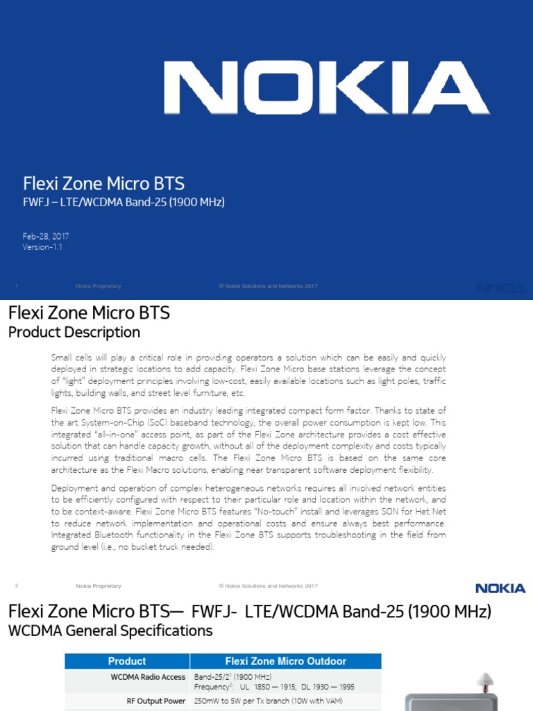 FWFJ - BC25 1900MHz Flexi Zone Micro BTS Overview Ver-1.1 | PDF ...
