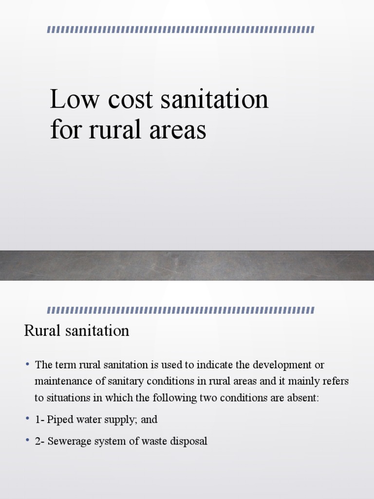 Rural Sanitation Solutions | PDF | Sewage Treatment | Sanitation