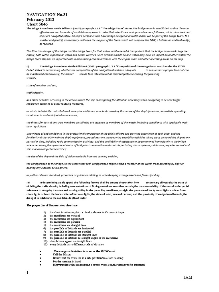 Navigation Handout | PDF | Tide | Navigation