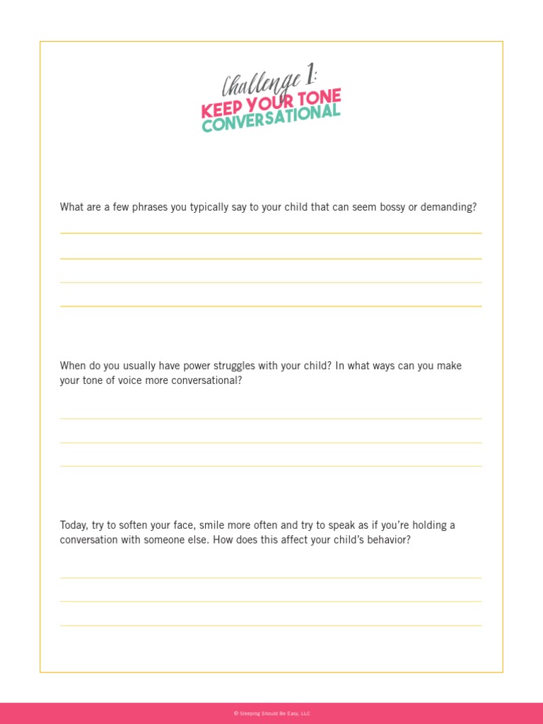 Challenge 1 Worksheet PDF | PDF