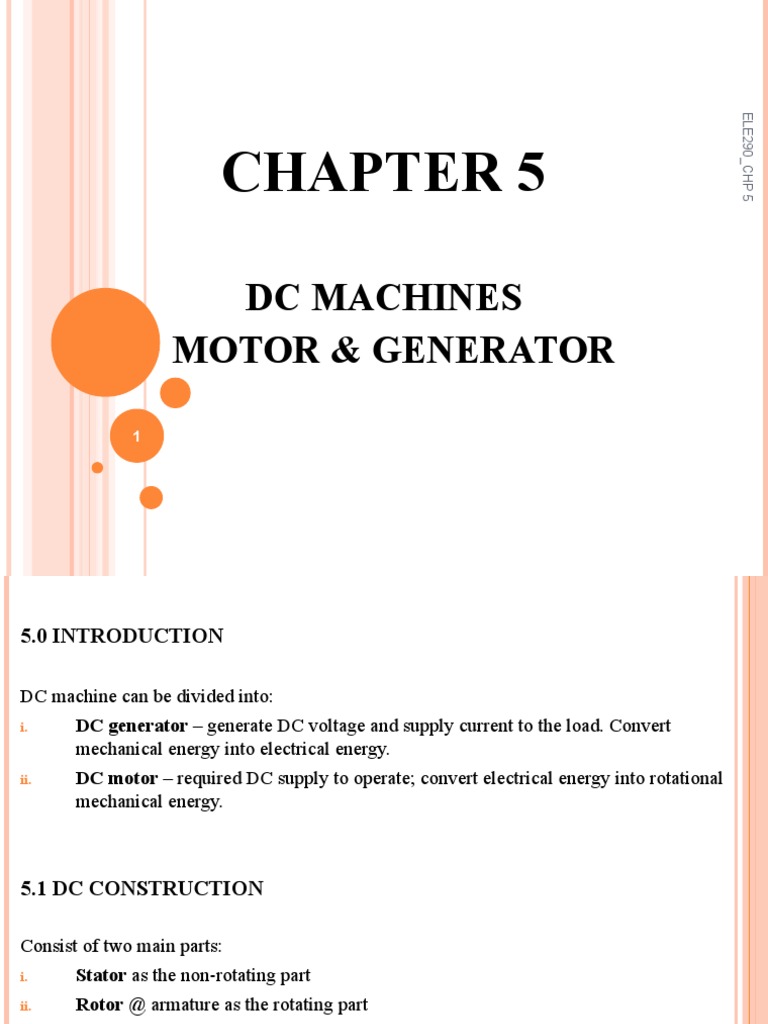 DC Machines: Construction & Operation | PDF | Electric Motor | Electric ...