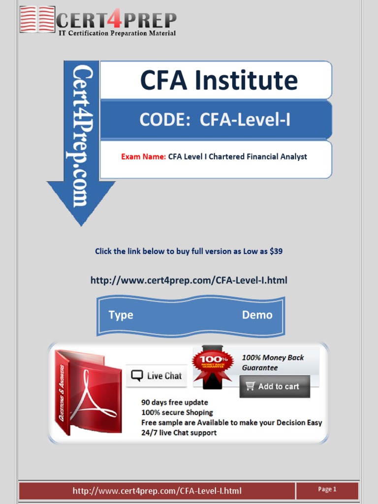 CFA Level I Questions and Answers PDF | PDF | Financial Analyst ...