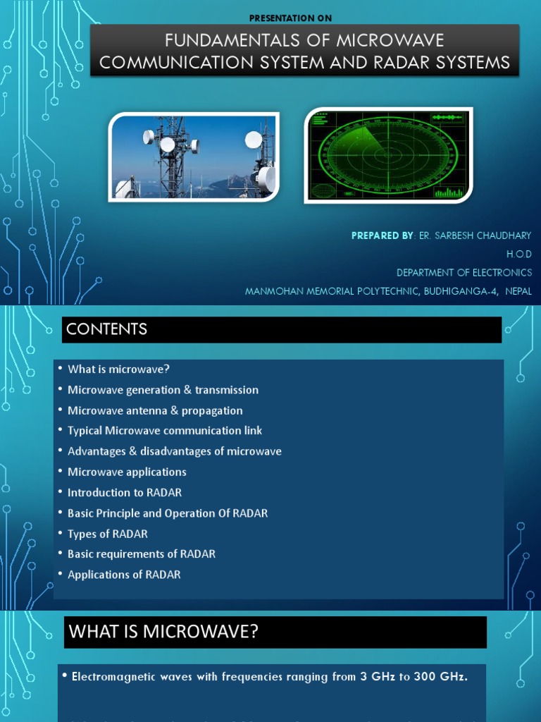 Microwave Communication Fundamentals | PDF | Microwave | Radar