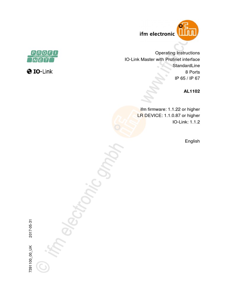 IO Link Master | PDF | Electrical Connector | Electrical Engineering