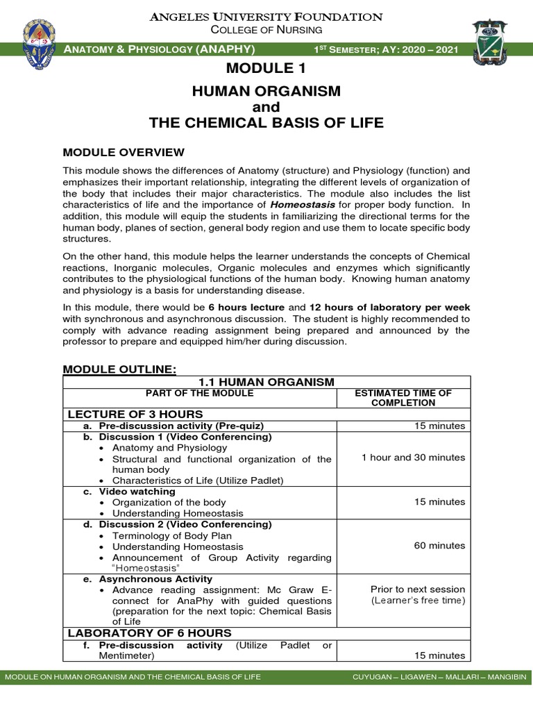 1 MODULE CHAPTER 12 AnaPhy 2020 2021 PDF | PDF | Chemical Polarity ...