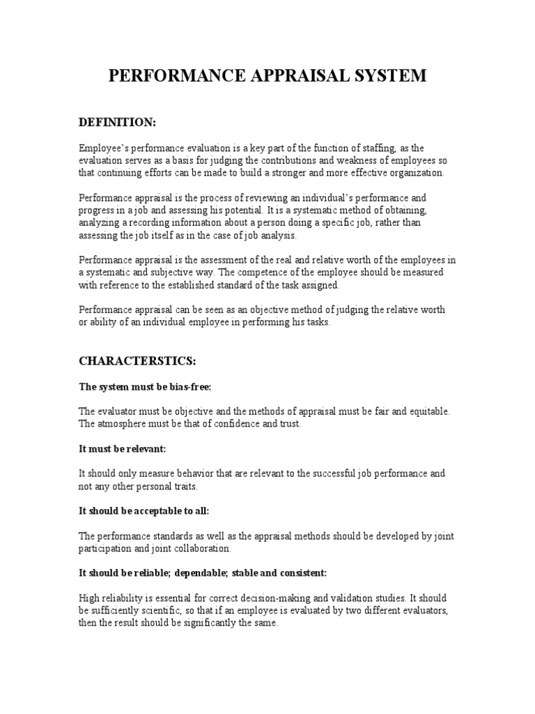 Performance Management System | PDF | Performance Appraisal ...