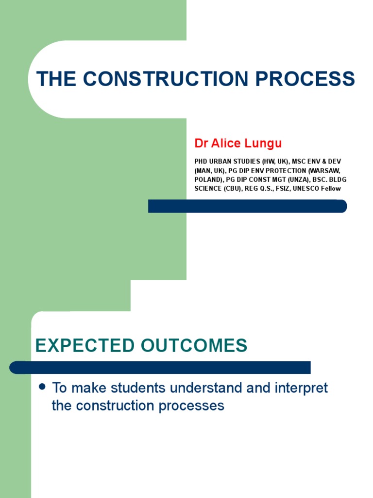 Understanding the Construction Process | PDF | Specification (Technical ...